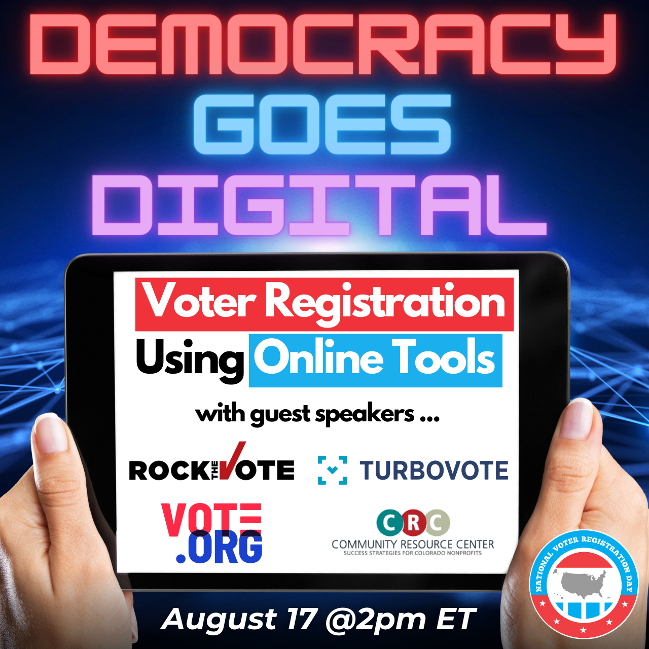 National Voter Registration Day Webinars | National Voter Registration Day